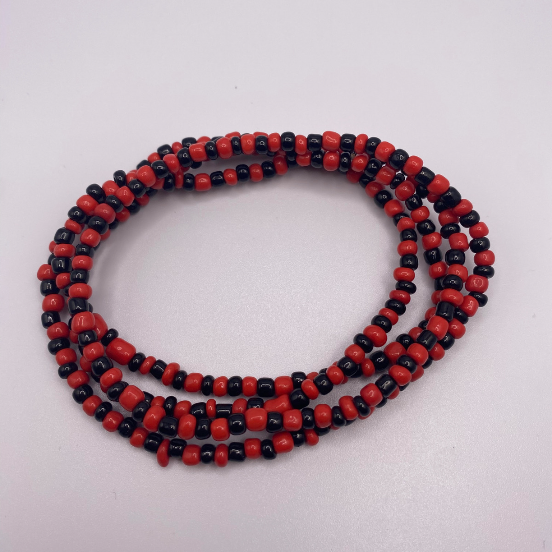 Collar negro y rojo santeria Elegua – Lola's Botánica